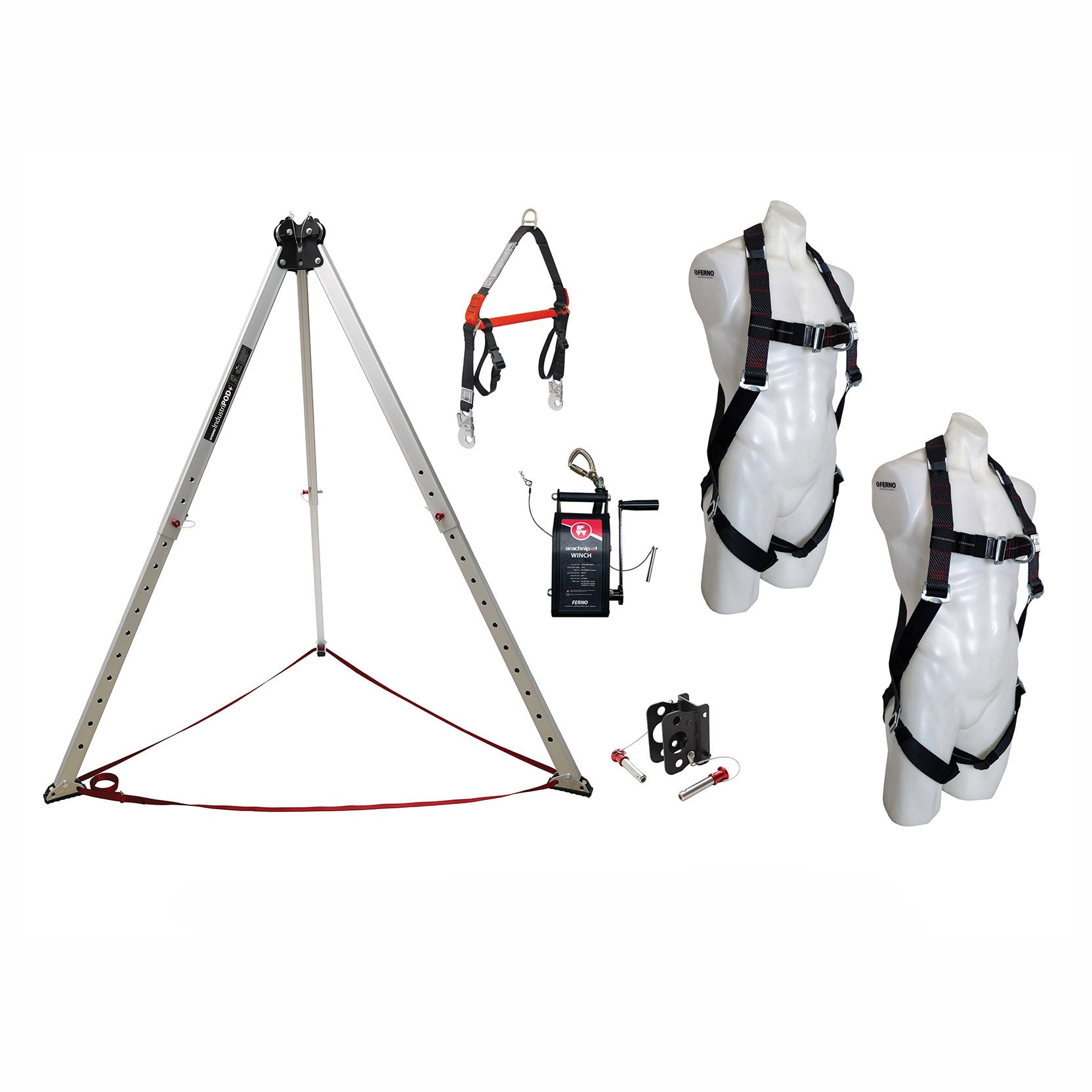 Tripods | Ferno Confined Space Rescue and Retrieval Full Kit – Height ...