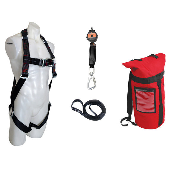 Safety Harness Kit | Construction Worker's Kit with Retractable Lanyard ...